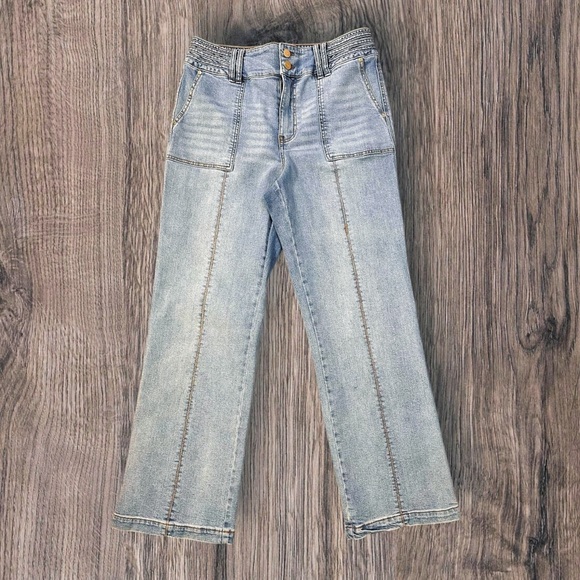Cache | Jeans | Cache Denim Jeans Blue Front Back Seam Pork Chop ...